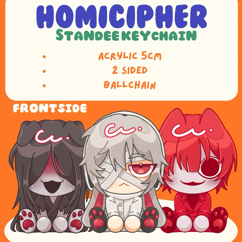 Homicipher | Standee keychain | Fanmade | Shopee Philippines