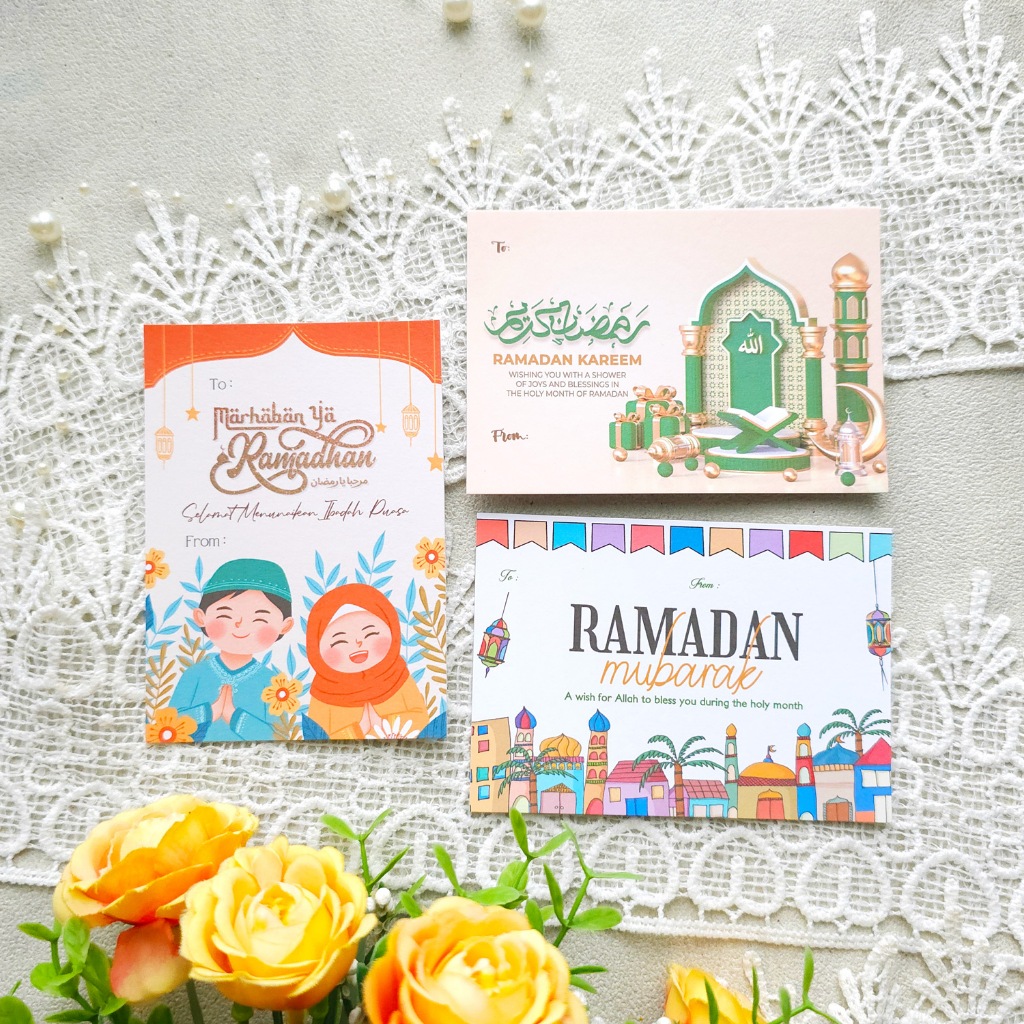 Greeting CARD Marhaban Ya Ramadan Kareem Happy fasting GIFT WISHES ...