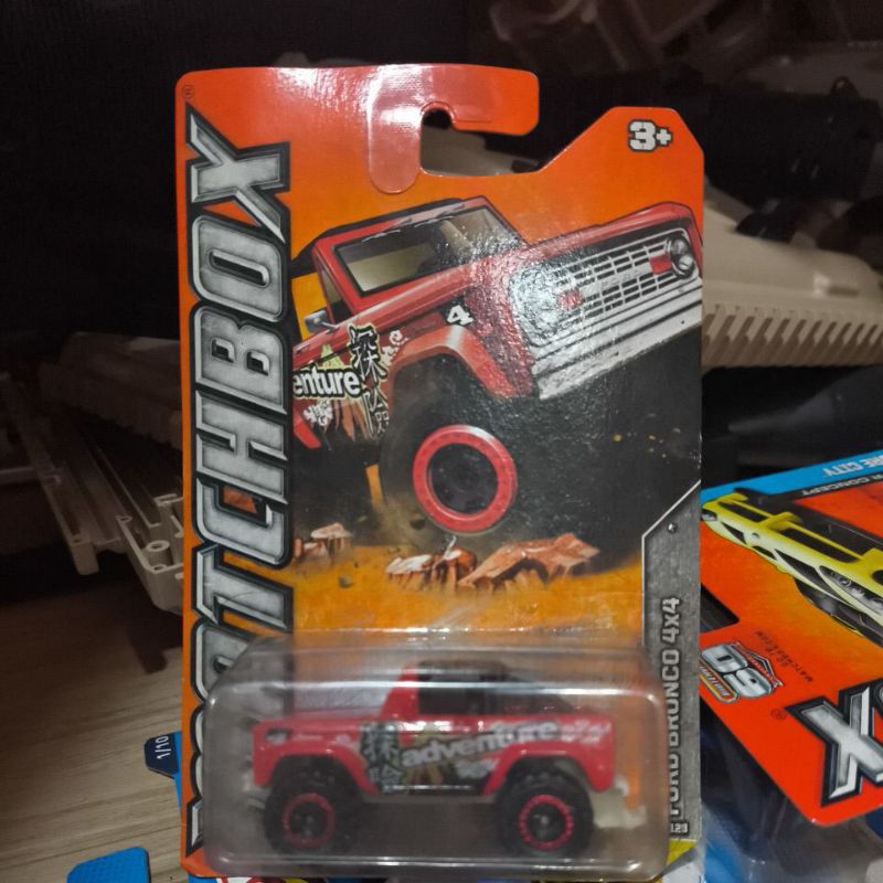 MERAH Matchbox Ford Bronco 4x4 MBX Adventure Red | Shopee Philippines
