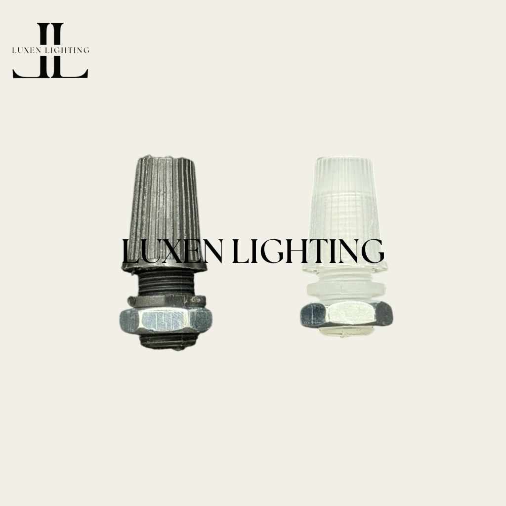 Spare parts for decorative lights with top cable covers + nuts for ...