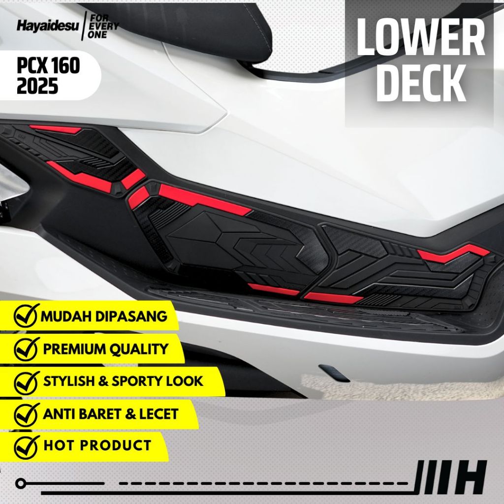 Honda PCX 160 2025 (CBS/ABS/RoadSync) Lower Deck Cover Motorcycle Body ...