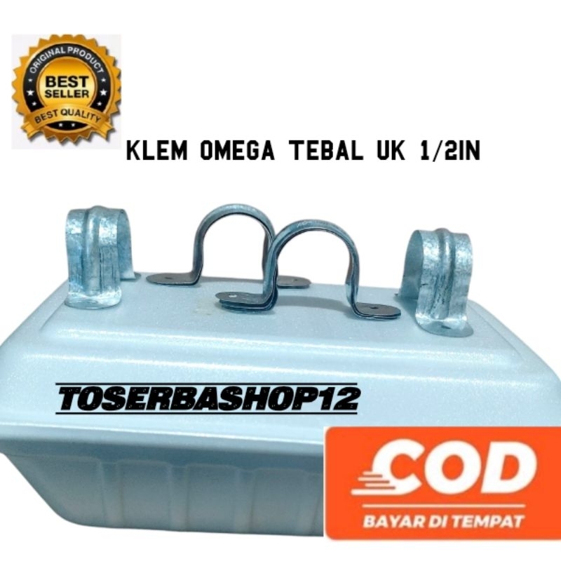 Omega Clamp 1/2 inch Thick, Galvanized iron pipe clamp | Shopee Philippines