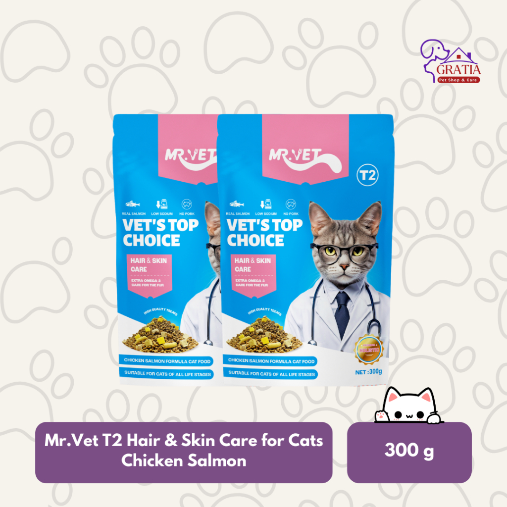 Mr.vet T2 Hair & Skin Chicken Salmon 300 g | Shopee Philippines