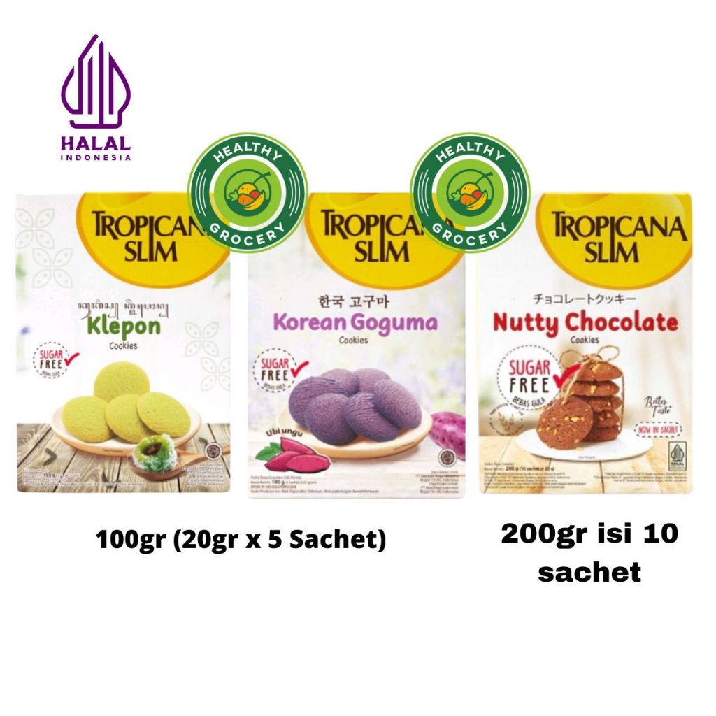 Tropicana Slim Klepon Cookies 100gr Contains 5 Sachets / Korean Goguma ...
