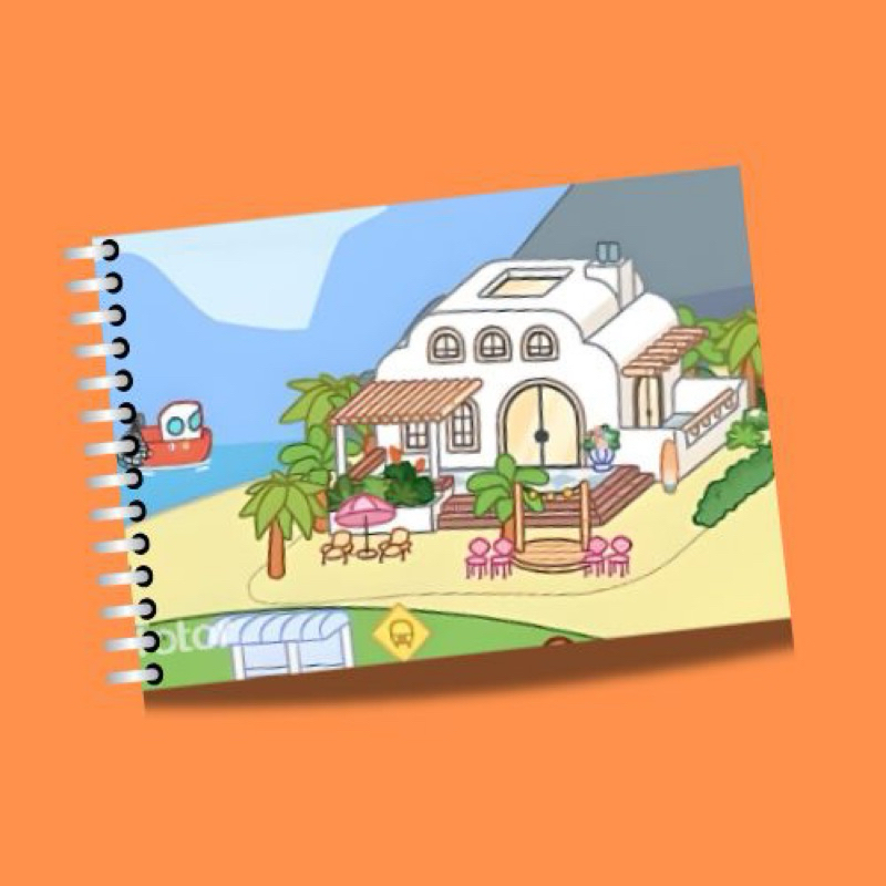 Toca Boca 2D Paperdoll Toys Beach House Toca Boca Character Children's ...