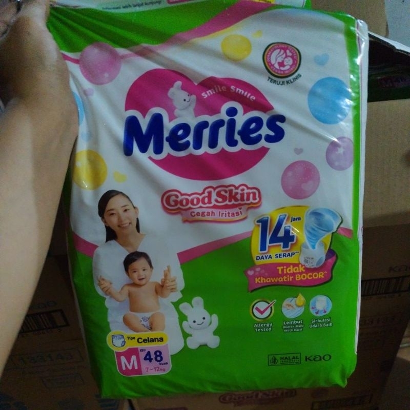 Merries M50 becomes M48 new packaging of baby diapers | Shopee Philippines
