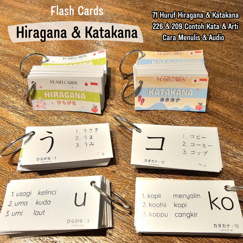 Hiragana and Katakana Flash Cards Beginner Japanese | Shopee Philippines
