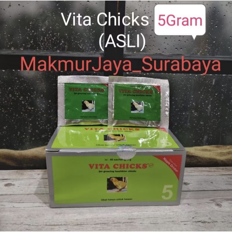 VITA CHICK 5gram ORIGINAL MEDION - Growth Vitamin for Poultry Chickens ...
