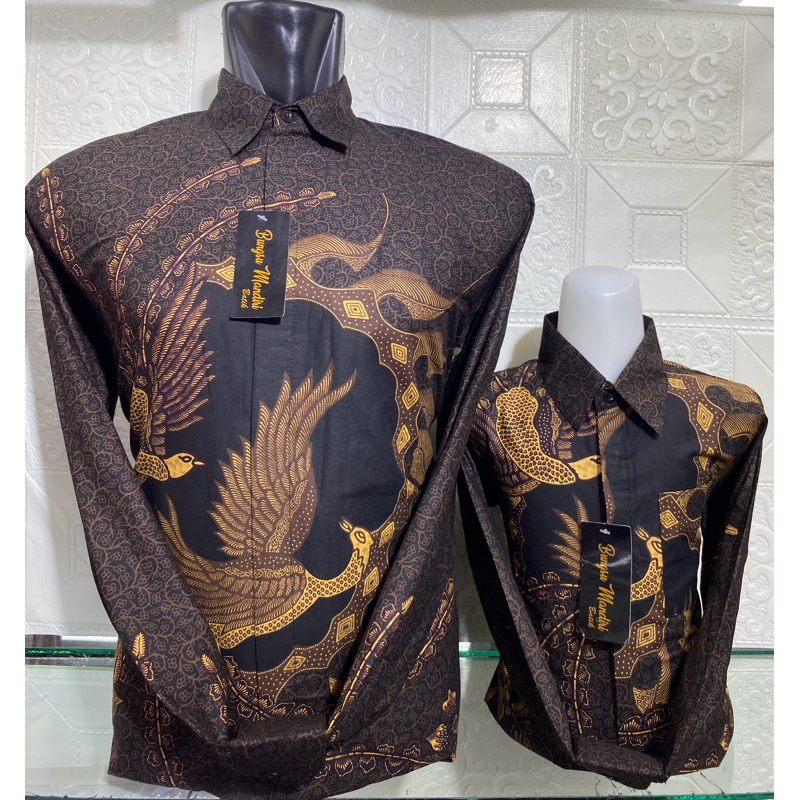 Father and Son Couple Batik Couple Batik Soft Batik Lapis Batik Furing ...