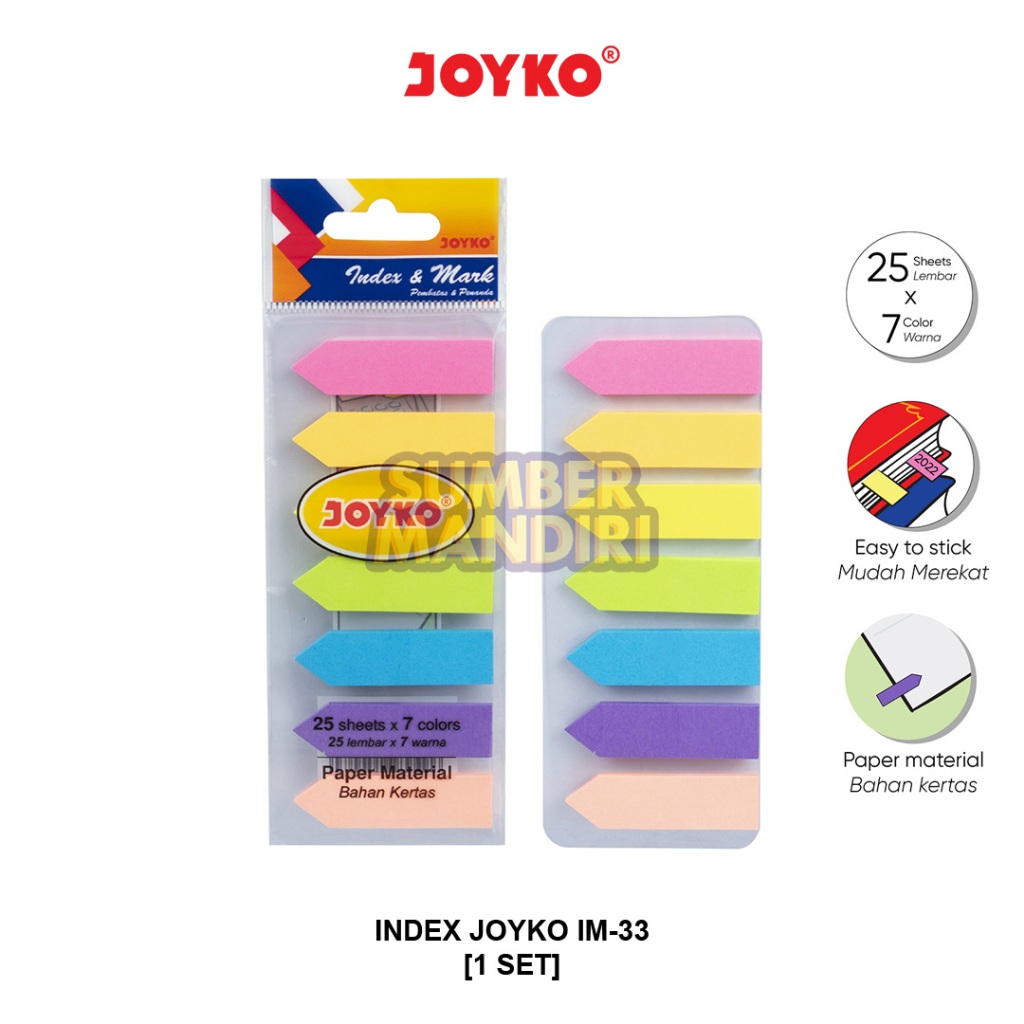 Index & Mark JOYKO IM-33 Border Paper [1 SET] Memo Sticky Notes ...