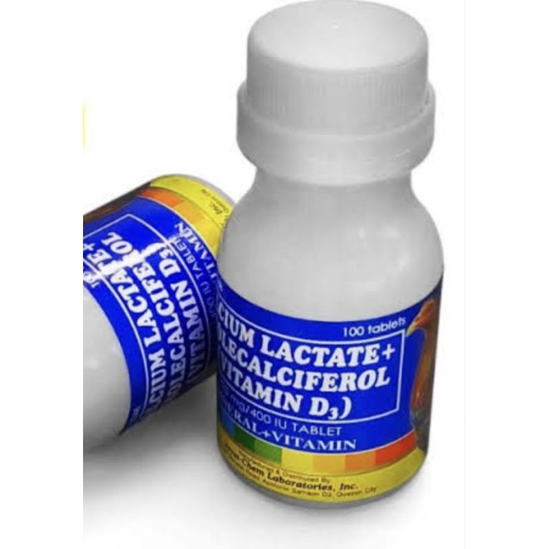 Calcium Lactate plus vit D3 vitamin chicken piliphins bone strengthener ...