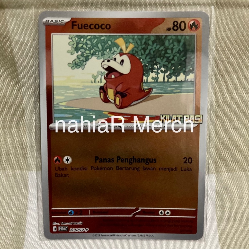 Pokemon TCG Indonesia Fuecoco 206/SV-P Flash Constellation | Shopee ...