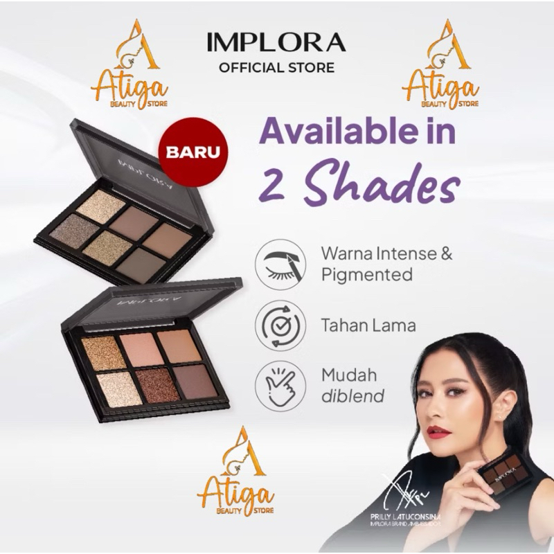 ATIGA BEAUTY (NEW) IMPLORAUrban Eyeshadow Palette - 2 Shades | Shopee ...