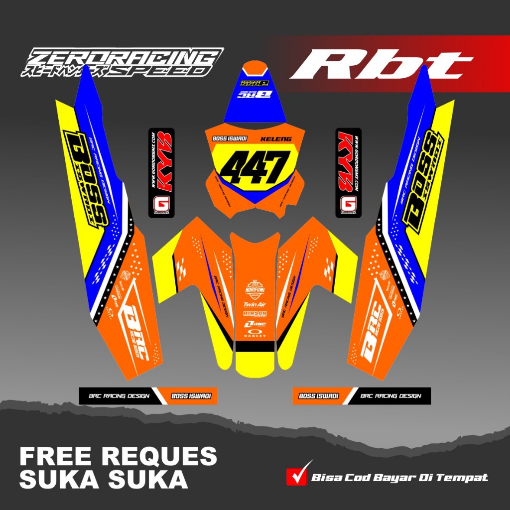 Decal RBT BODY VEGA NEW FULL BODY NEWEST DECAL STICKER STRIPING ...