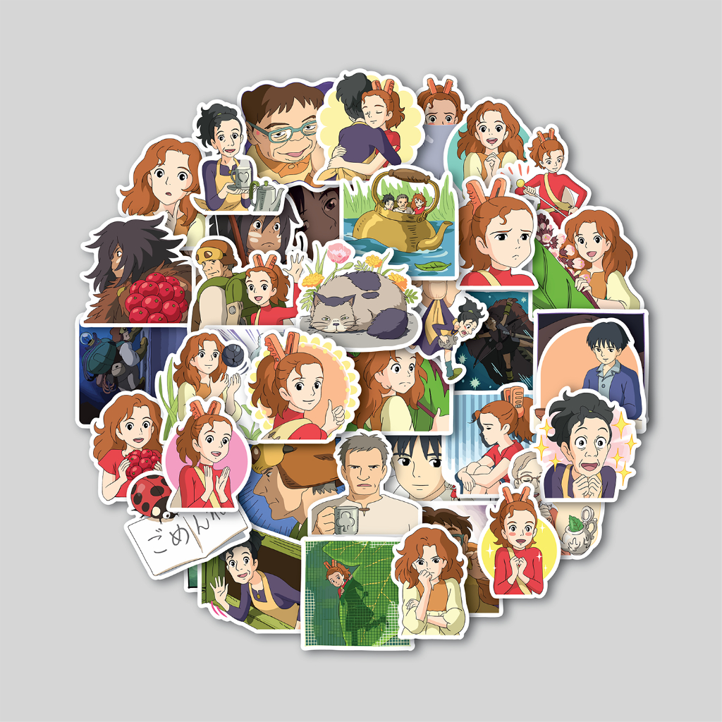 STICKER PACK ARRIETTY GHIBLI | TUMBLR STICKER | LAPTOP Stickers for ...
