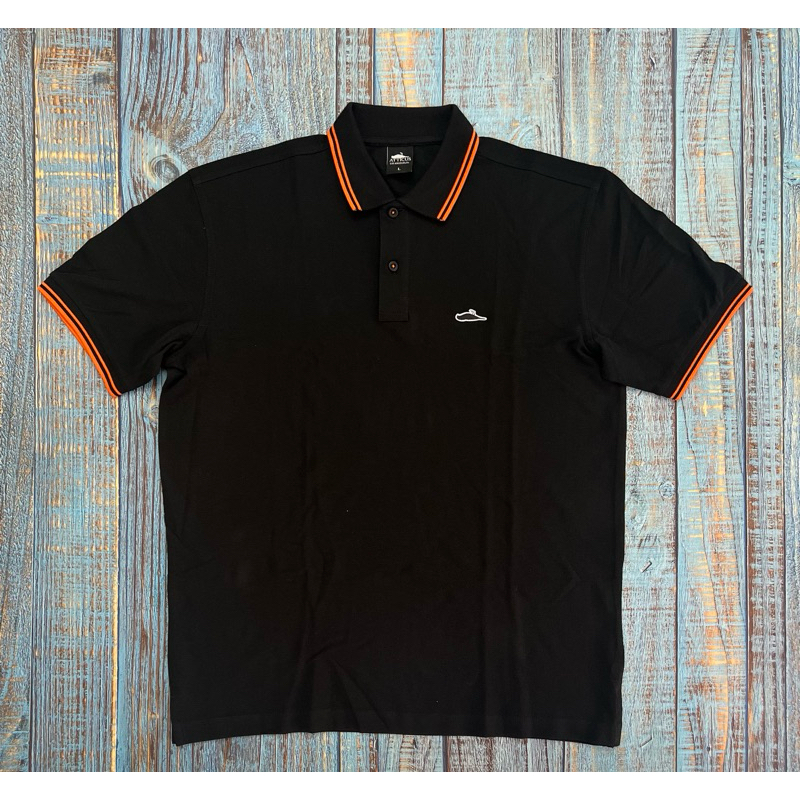 Polo Atticus - Classic Tipped Polo Black Orange Official Merchandise ...