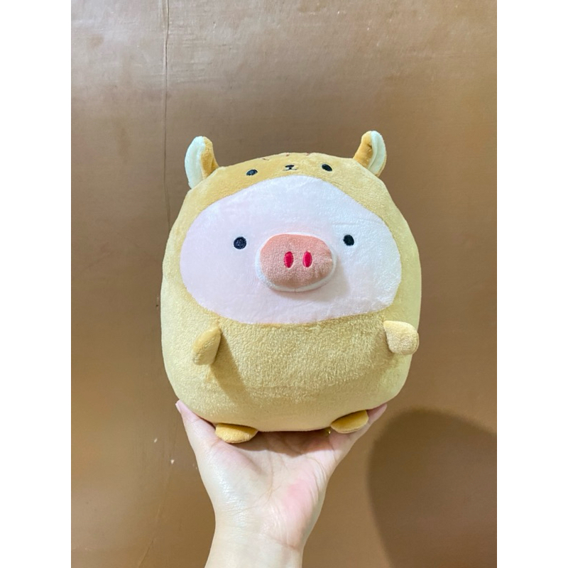 Original 23cm Cute Chocolate Cat Costume Pig Character Doll / Cat ...