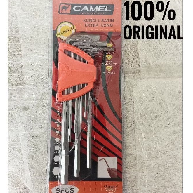 L KEY SET CONTAINS 9PCS HEXAGON CAMEL / CAMEL BRAND L KEY 1 SET ...