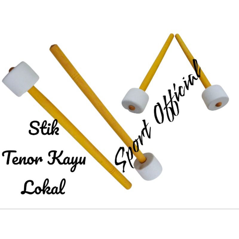 LOKAL KAYU Local Wooden Drum Sticks / Tenor Marching Band Sticks ...