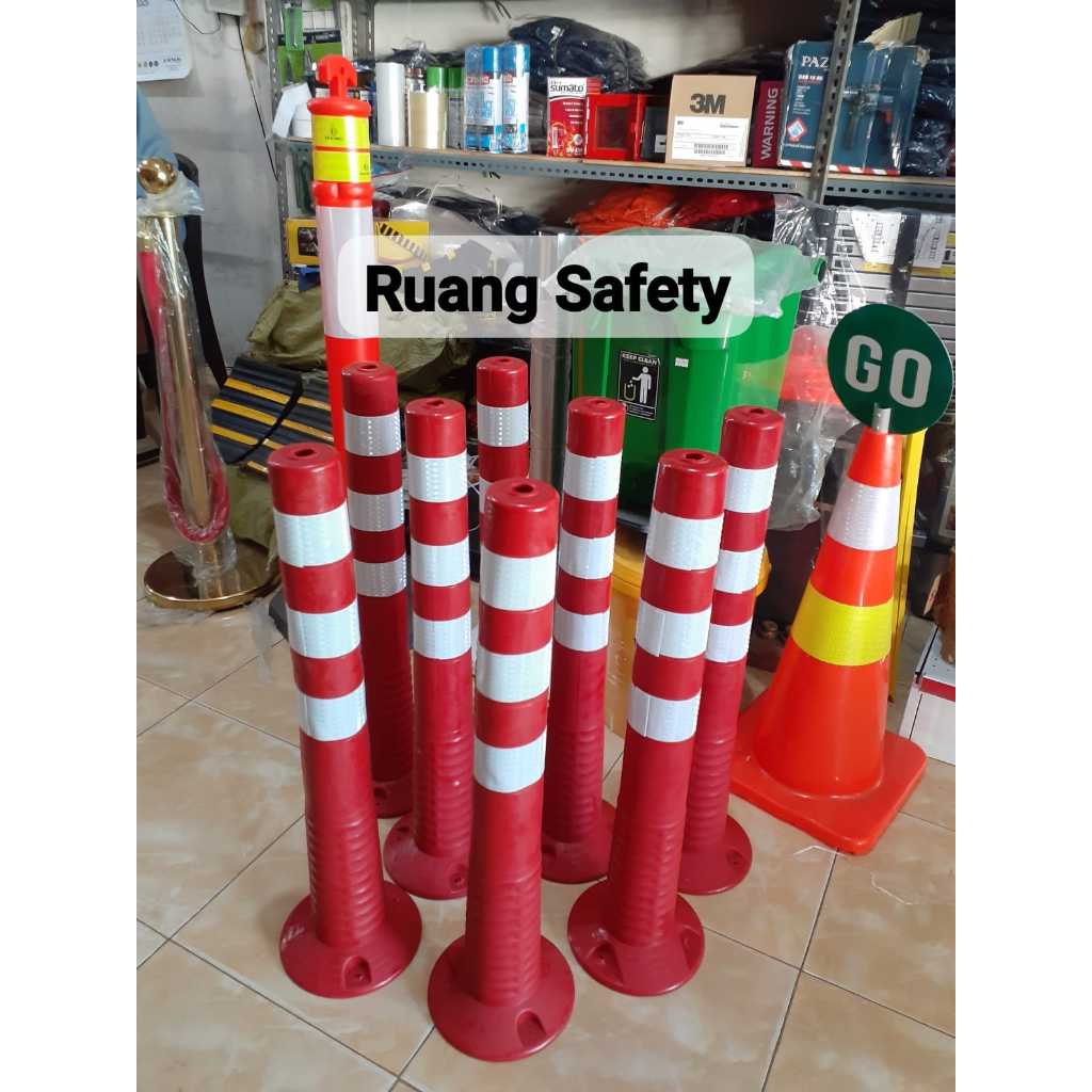 Stick CONE / T TOP BOLLARD RUBBER / RUBBER Road Barrier | Shopee ...
