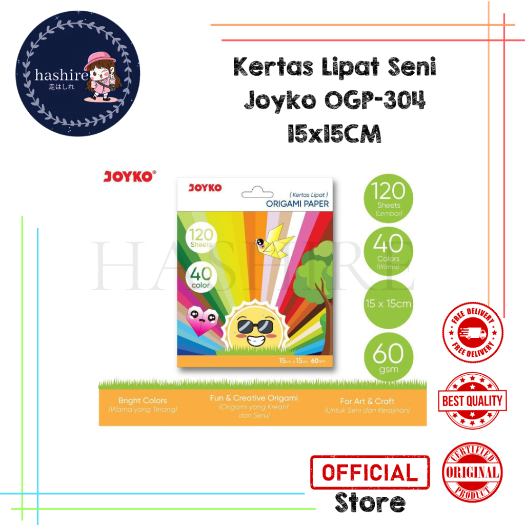 Origami Paper Joyko OGP-304 Art Folding Paper 15x15 cm | Shopee Philippines