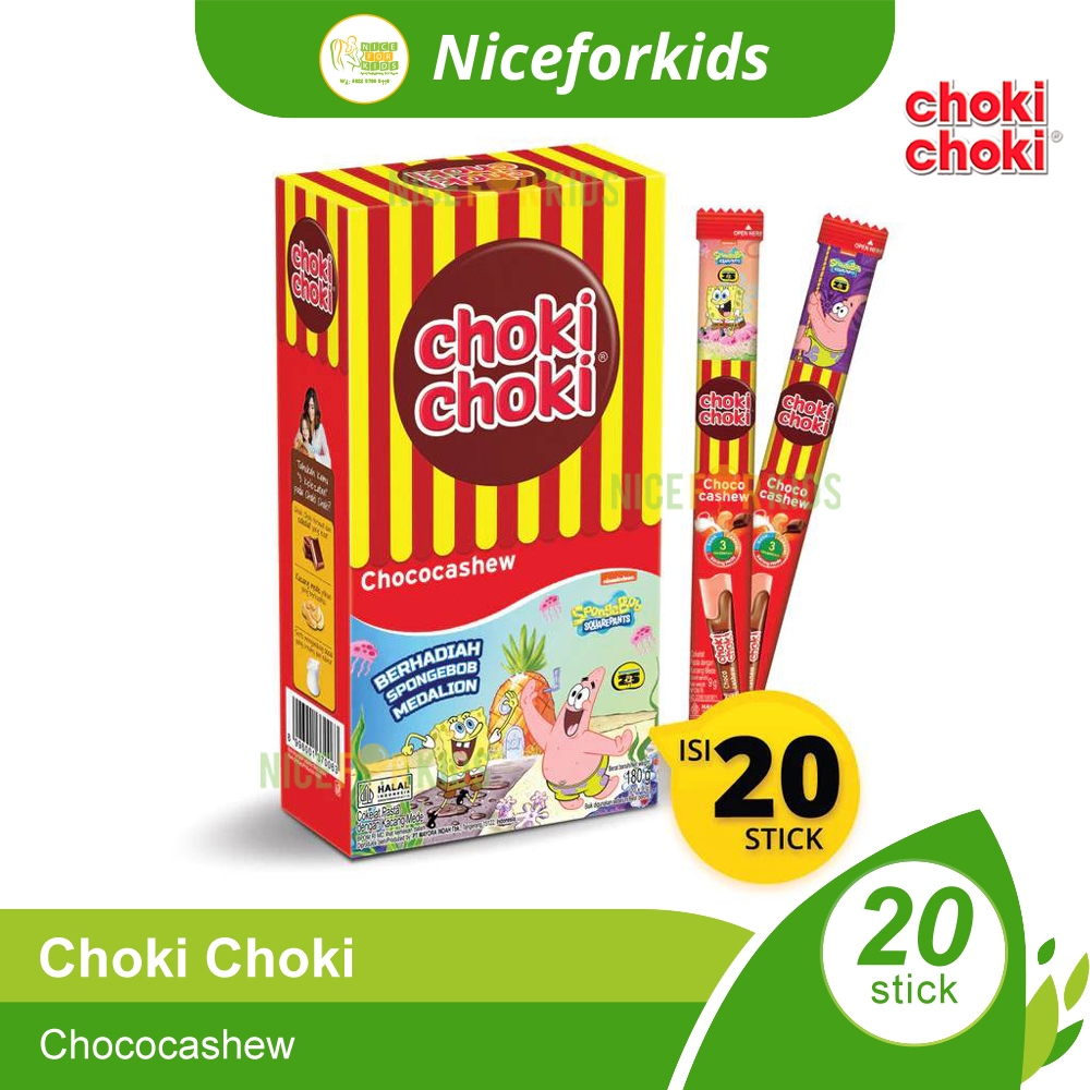 Choki Choki Chococashew Box Contents 20x9 gr / Practical Chocolate ...