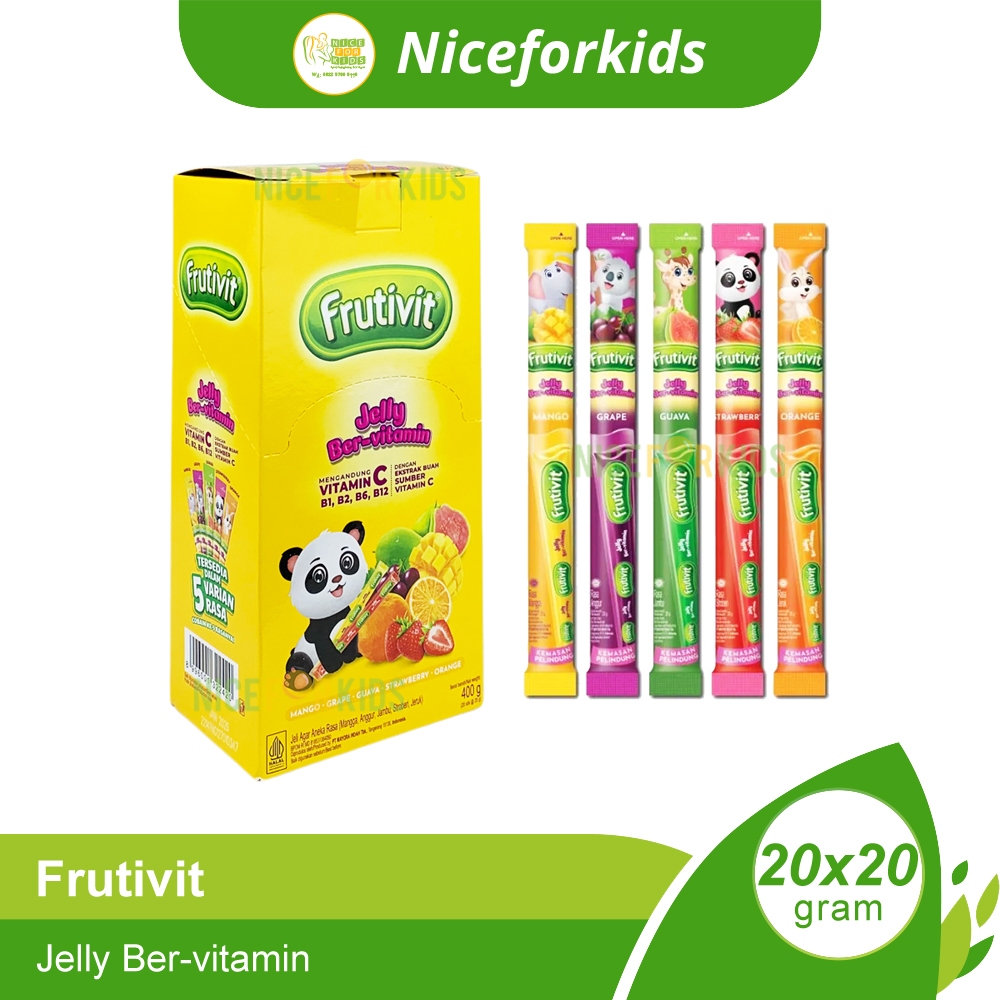 Frutivit Vitamin Jelly Box Contents 20x20 gr / Vitamin Jelly Stick ...
