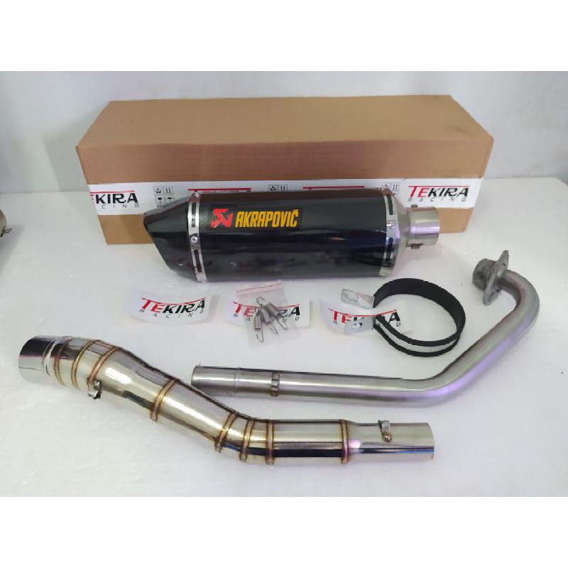 Akrapovic Exhaust racing for Yamaha M--Slaz/R15 v1 v2 old 2014-2016 Yzf-R15 v3 v4 new Mt15 Xsr ...
