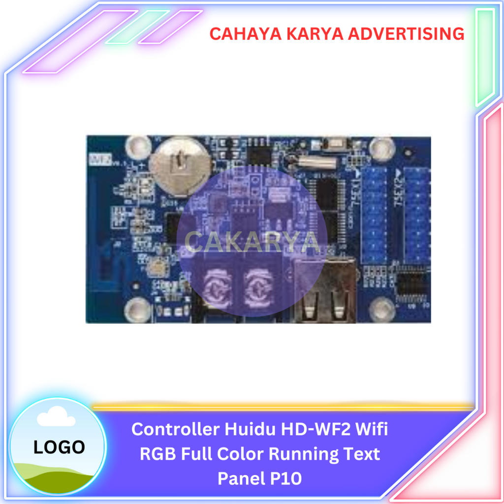 Huidu HD-WF2 Wifi RGB Full Color Running Text Panel P10 Controller ...