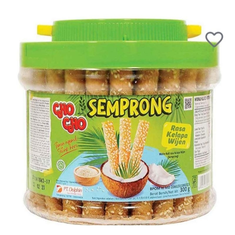 Cho Cho Wafer Roll Sesame Coconut Semprong 300 grams | Shopee Philippines