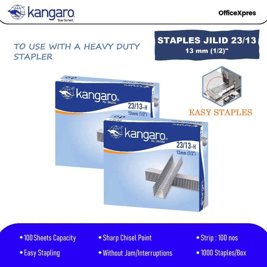 Fill Stapler / Staples Heavy Duty Staples 2313/1213 kangaroos / Refill ...