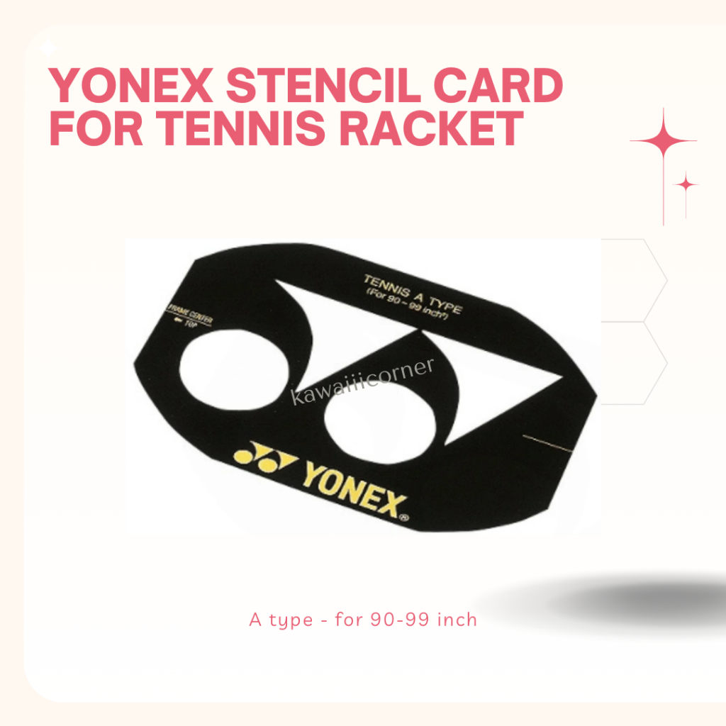Yonex Stencil Card for Tennis Racket | Shopee Philippines