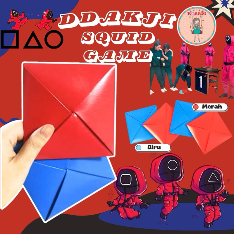 Ddakji squid game Set Ddakji/Ddakji squid game game Korean Ddakji thick paper squid game ...