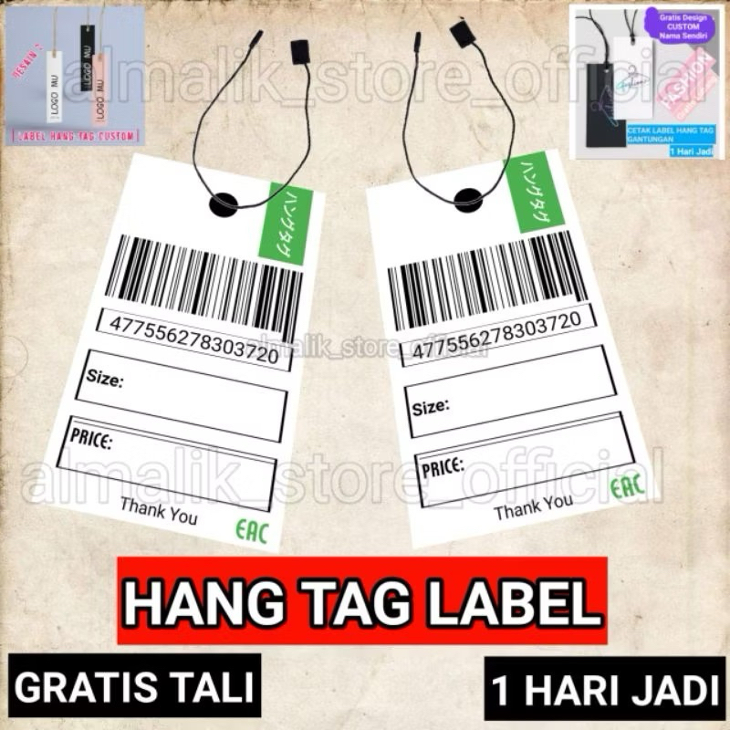 100pcs imported barcode clothing label Hang tags | Shopee Philippines