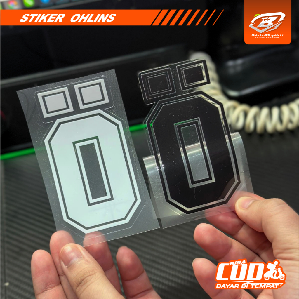 Ohlins MODEL O LOGO STICKER TRANSPARENT STICKER | Shopee Philippines