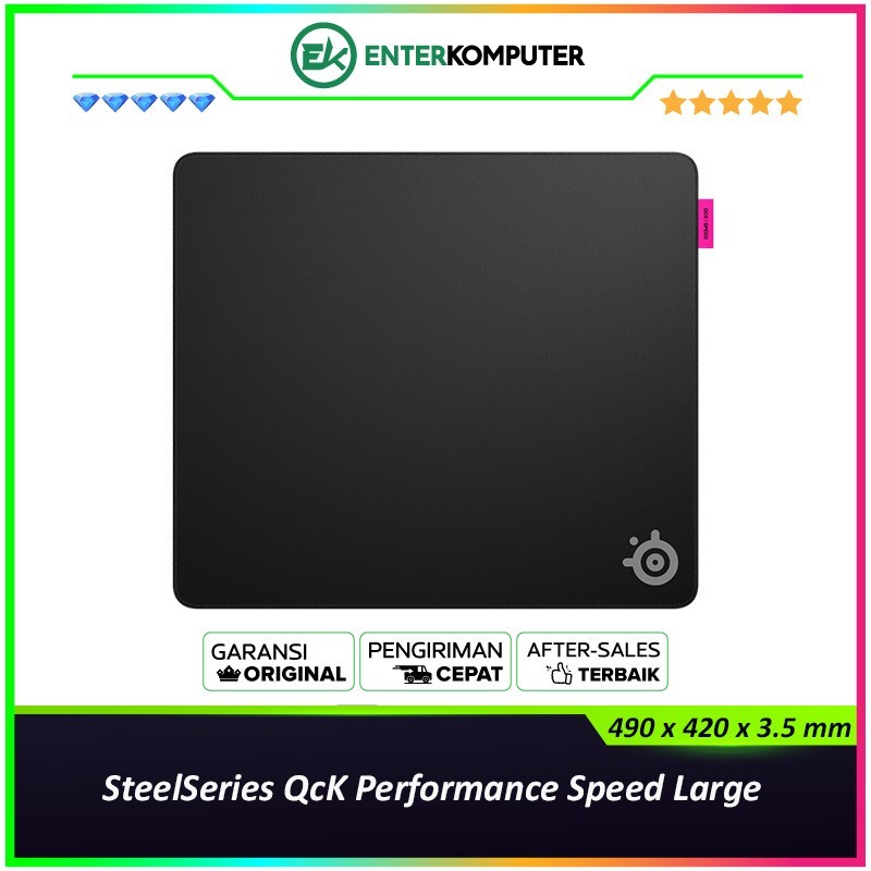 SteelSeries QcK Performance Speed Large (490 x 420 x 3.5 mm) | Shopee Philippines