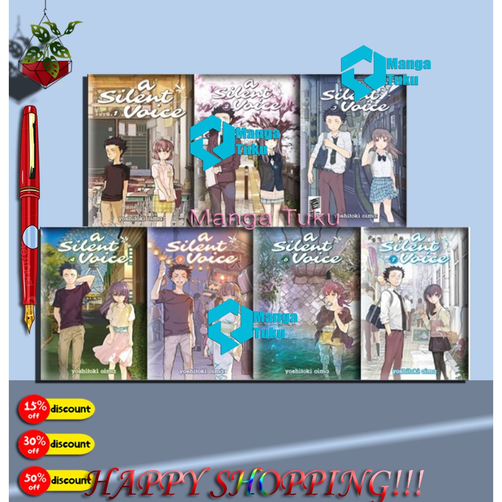 Manga Comic A silent Voice, 7 Books series (Indonesian) | Shopee ...