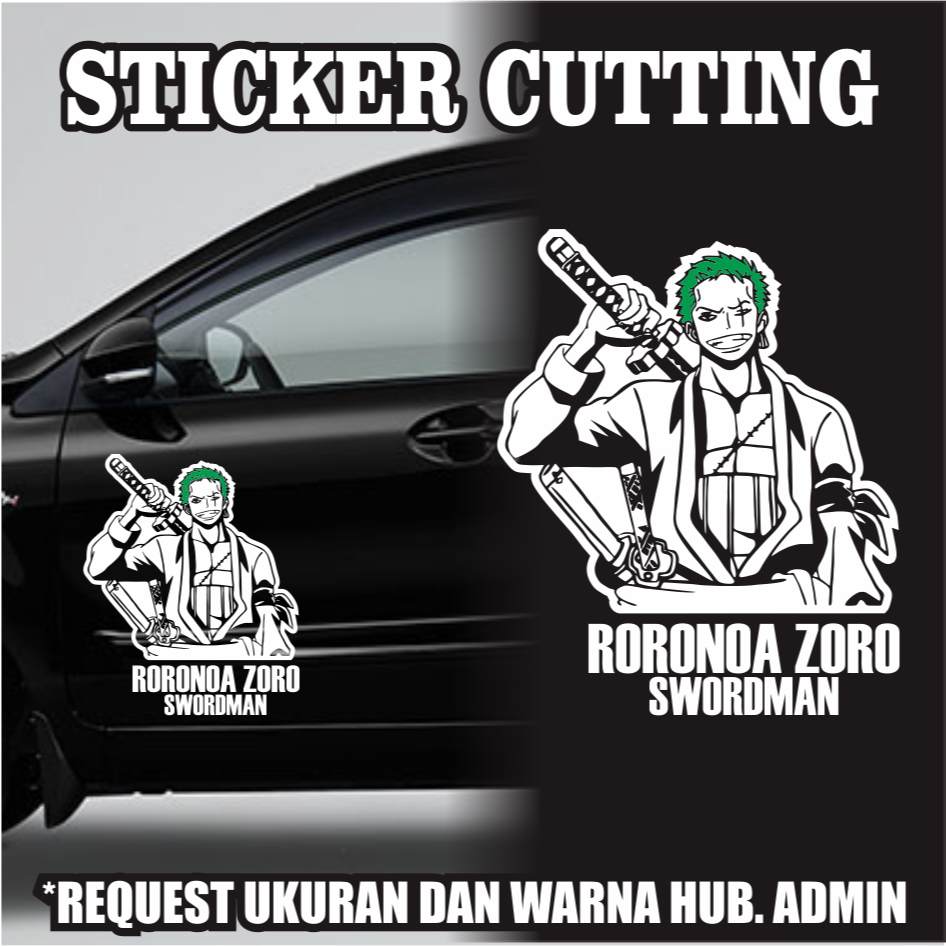 Roronoa Zoro Stickers / One Piece Anime Stickers / Waterproof | Shopee ...