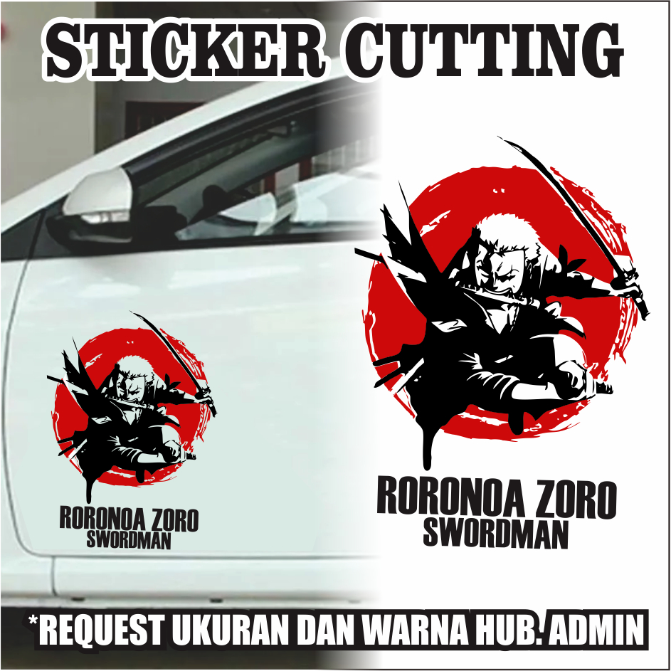 Roronoa Zoro Cutting Stickers / One Piece Anime Stickers / Waterproof ...