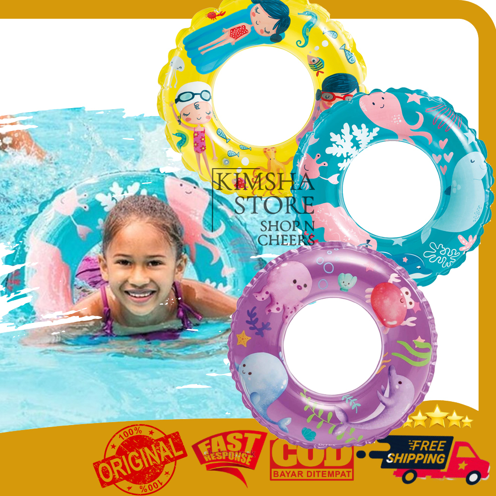 Intex Swimming Ring Character 61 cm Floating Tubes Round Tire Children ...