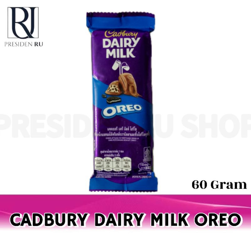 Cadbury OREO 60 Grams - MILK CHOCOLATE FILLED WITH BISCUITS AND OREO ...