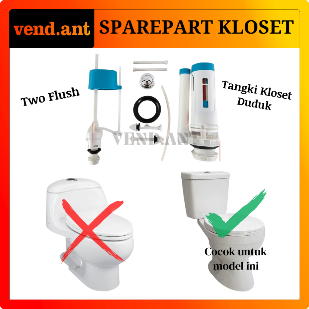 Toilet Spare Parts, Dual Flush Inlet Tank Float Tool, Sitting Closet ...