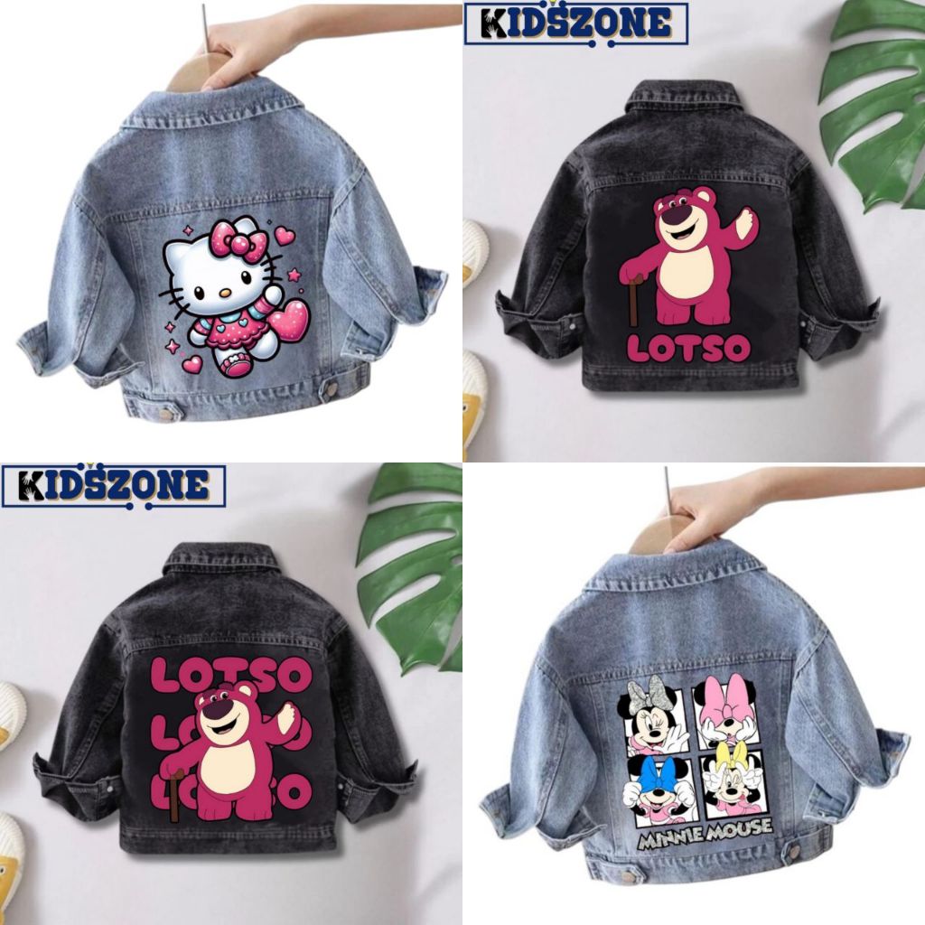 GIRLS' JEANS JACKETS, CHARACTER MOTIF JACKETS FOR AGES 2-7 YEARS BLUE ...