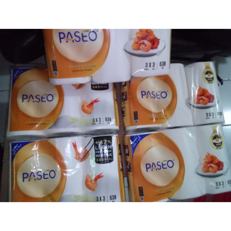 FOOD COOKING OIL TISSUE,PASEO COOKING TOWEL 1 PCS X 3 ROLL | Shopee ...
