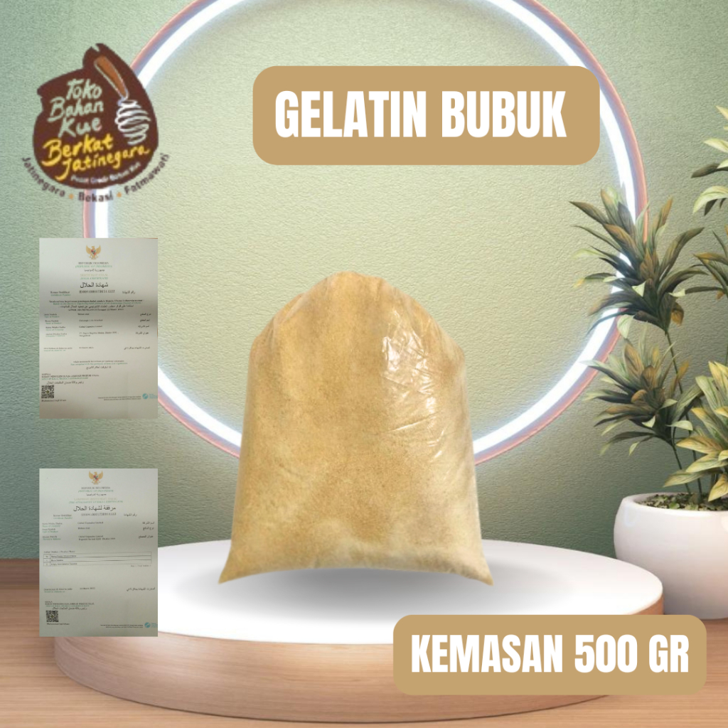 GELATINE POWDER REPACK 500gr / HALAL GELATIN | Shopee Philippines