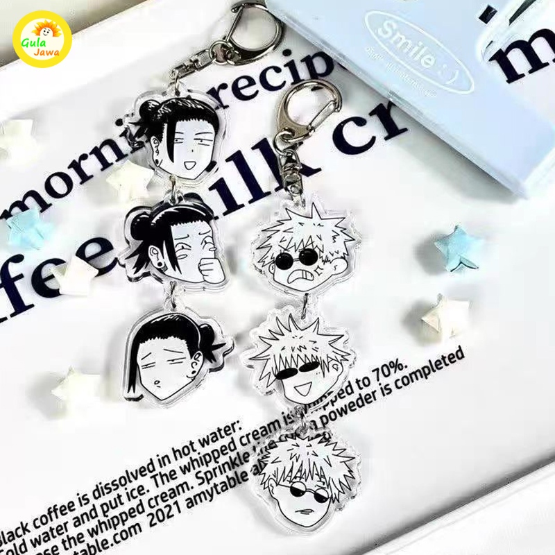 GANTUNGAN Jujutsu Kaisen Satosugu Couple Phone Strap Gojo Geto Acrylic ...