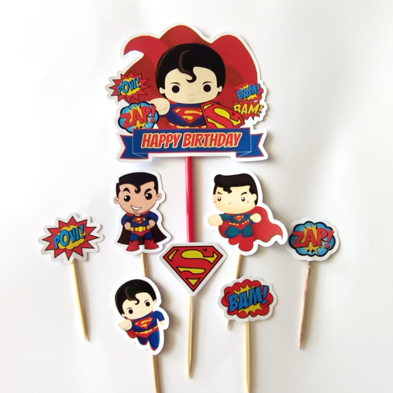 SUPERMAN TOPPER (LA-001) / SUPERMAN CAKE TOPPER / SUPERMAN CAKE TOPPER ...
