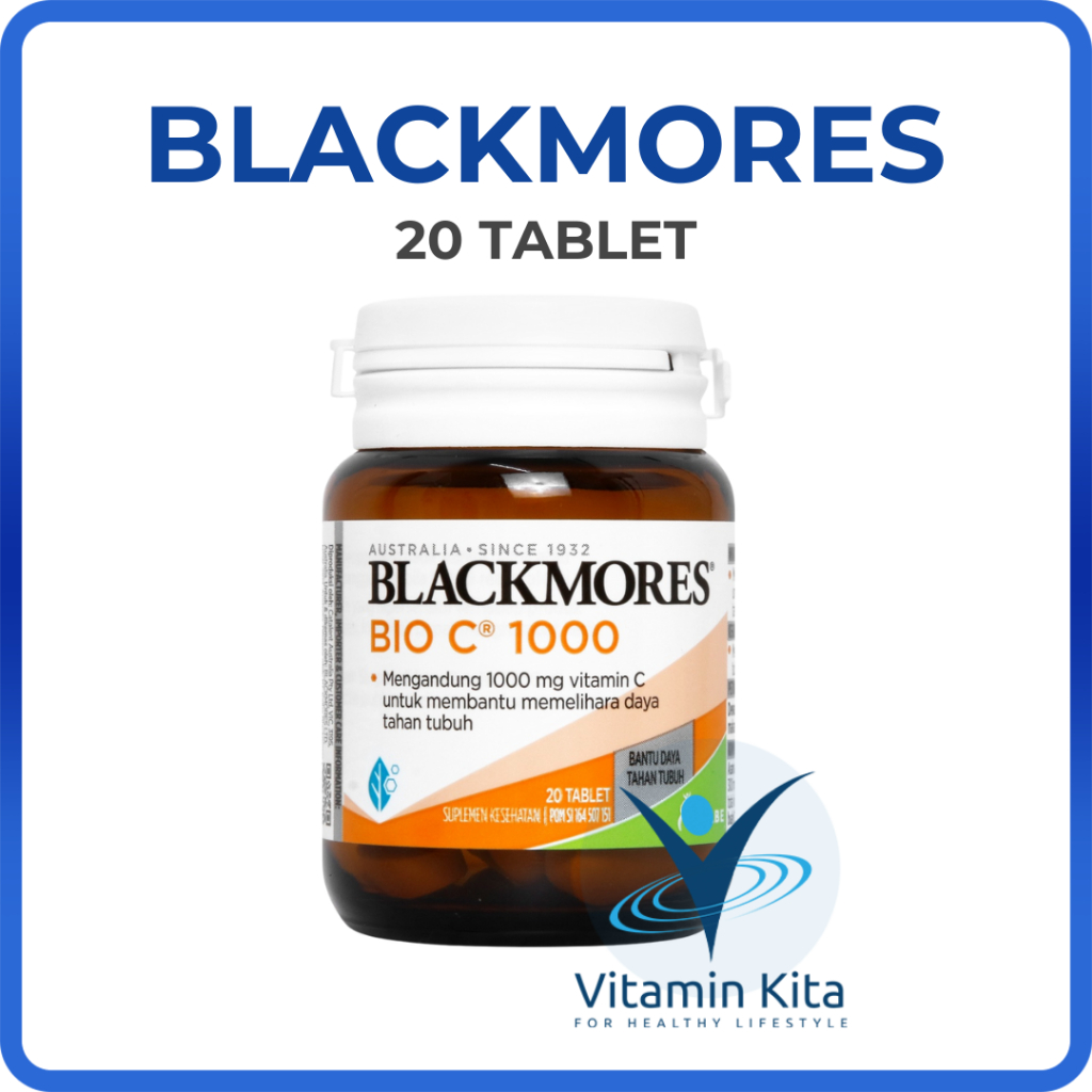 BLACKMORES BIO C 1000MG BPOM KALBE - 20 TAB | Vitamin C Supplement for ...