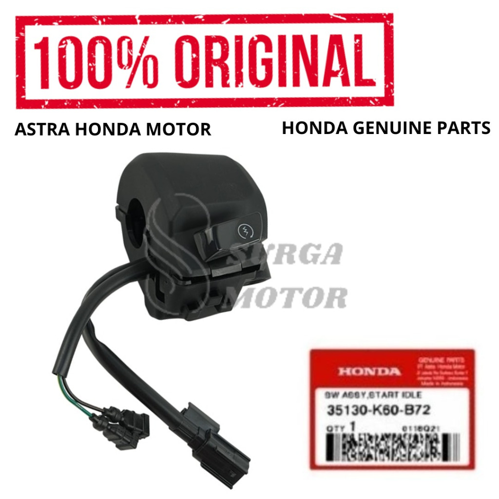 Switch Assy Start Idle Vario 125 eSP K2V Original Honda AHM 35130-K60 ...