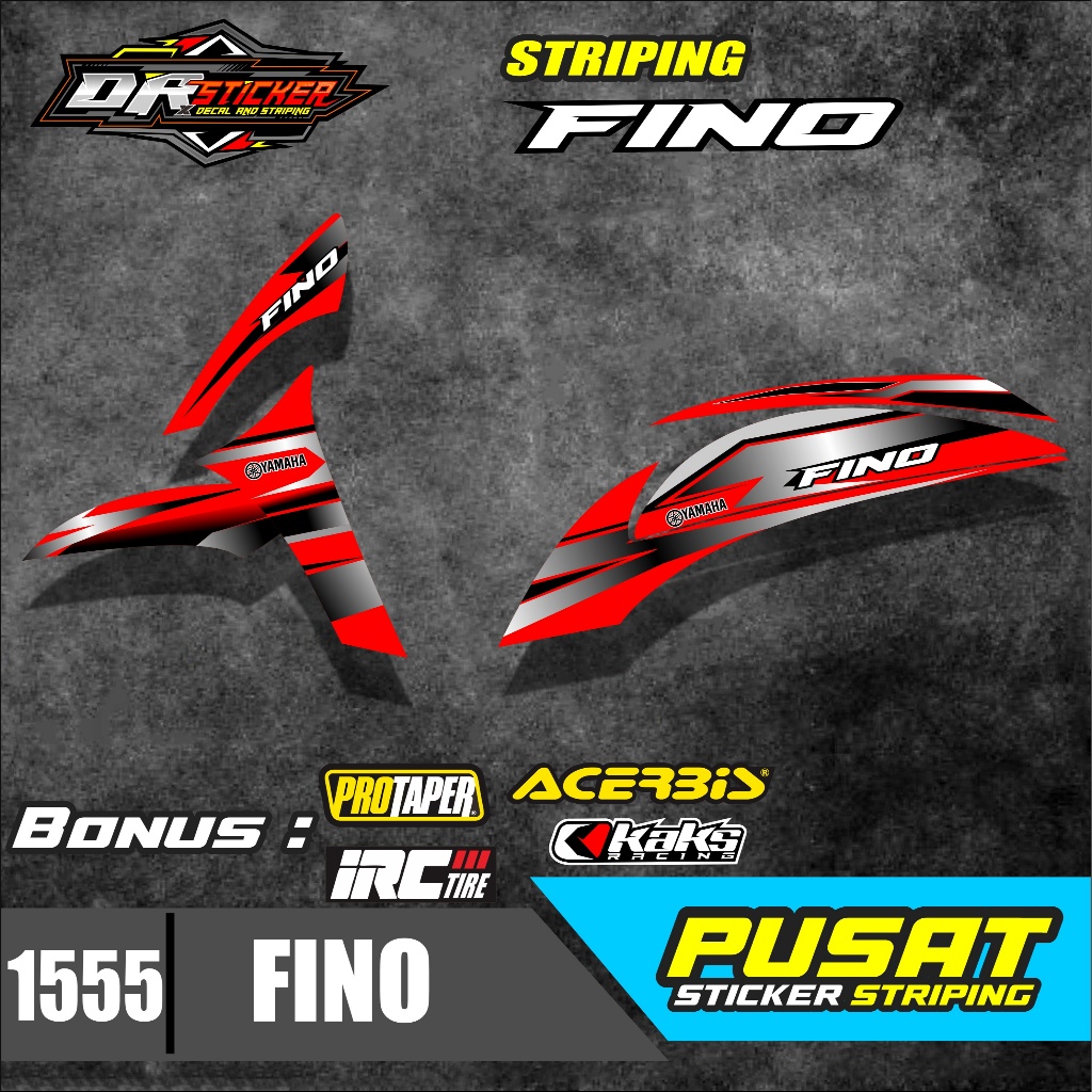 1555 YAMAHA FINO Striping Stickers Semi Full Variations | Shopee ...